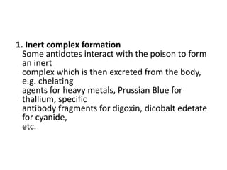 Antidotes and its clinical application | PPTX