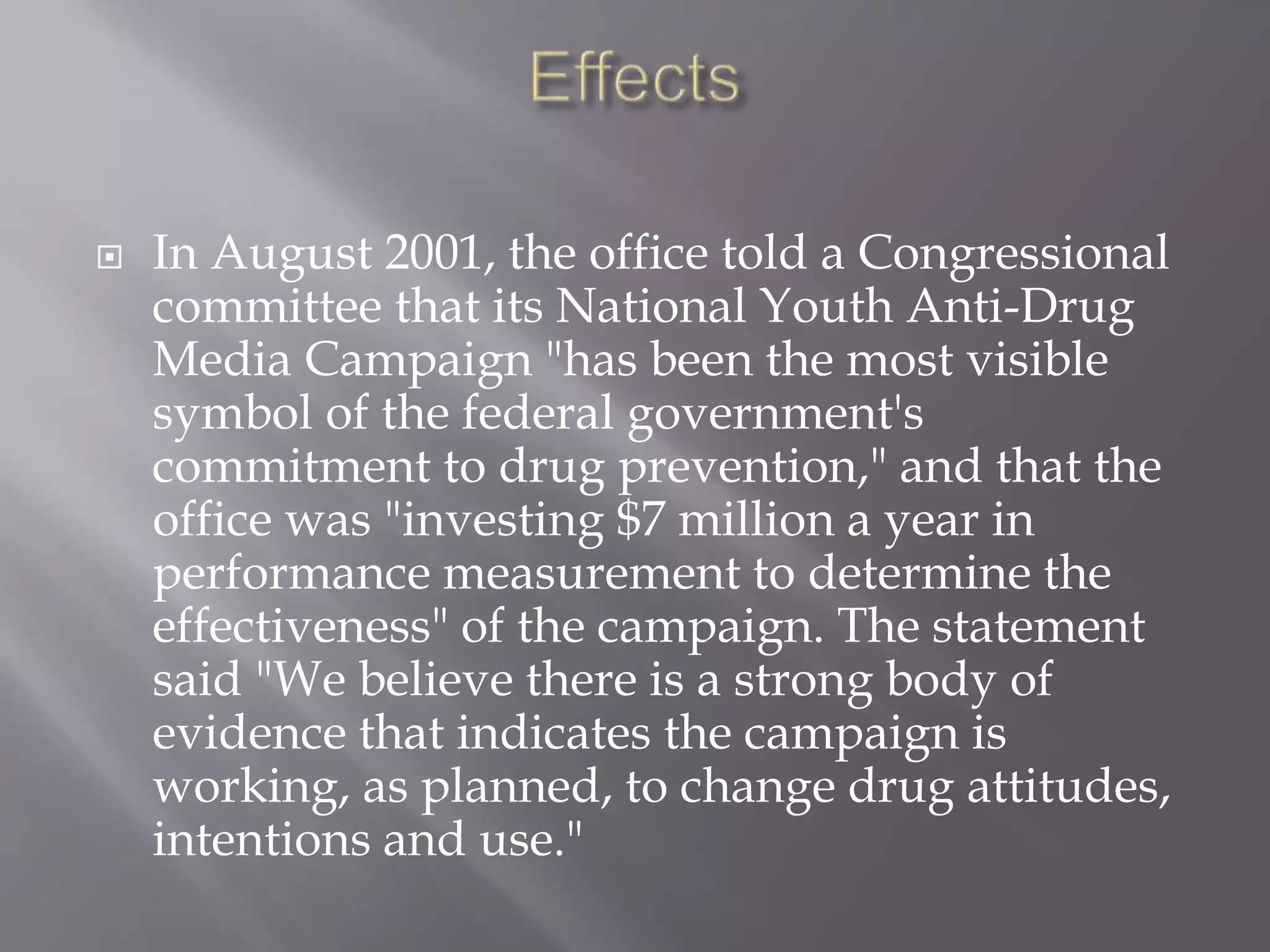 Antidrug campaign | PPTX