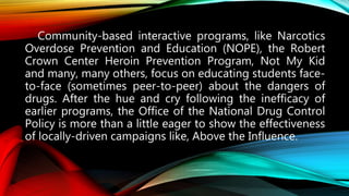 Antidrug campaign | PPTX