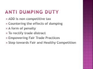 Anti dumping duty | PPTX