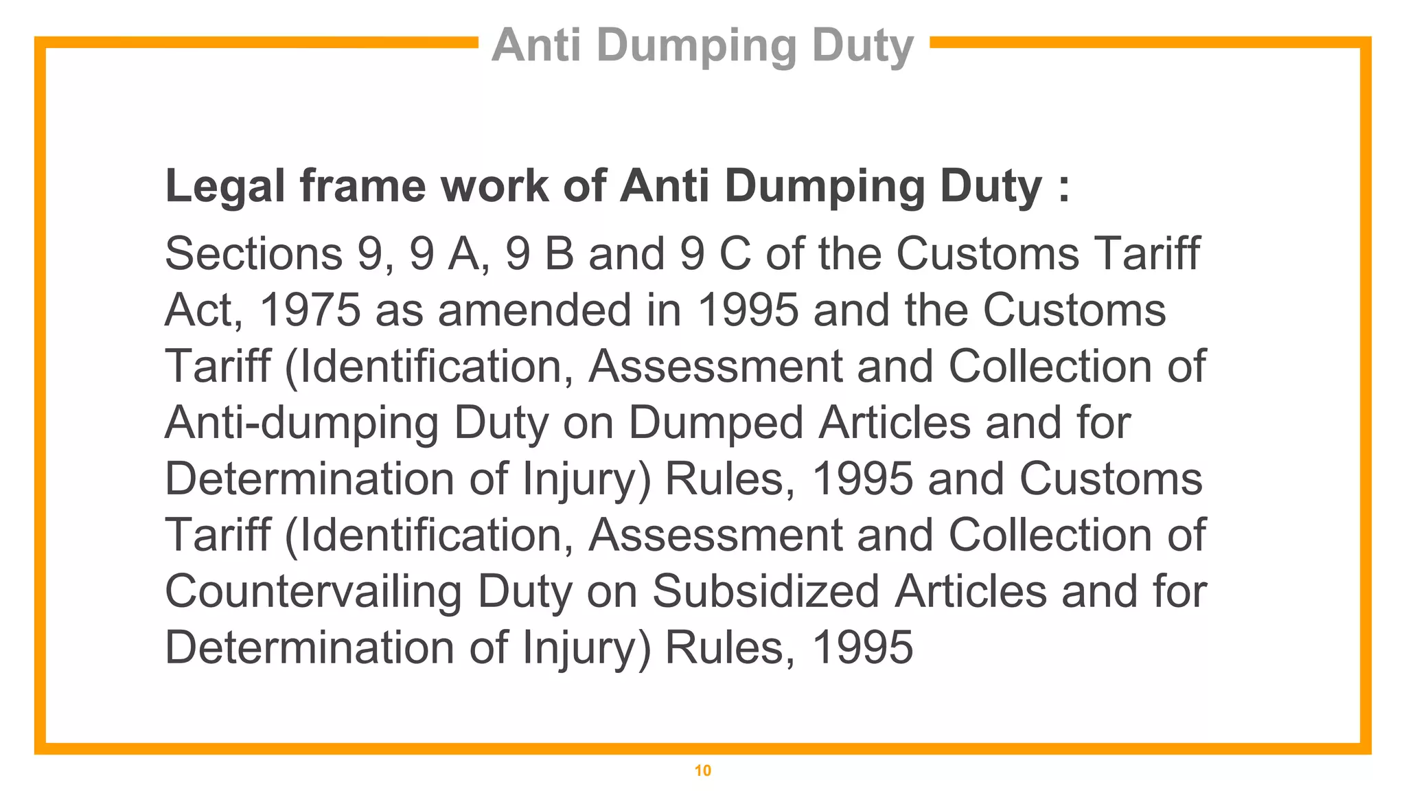 Anti Dumping Duty | PPTX