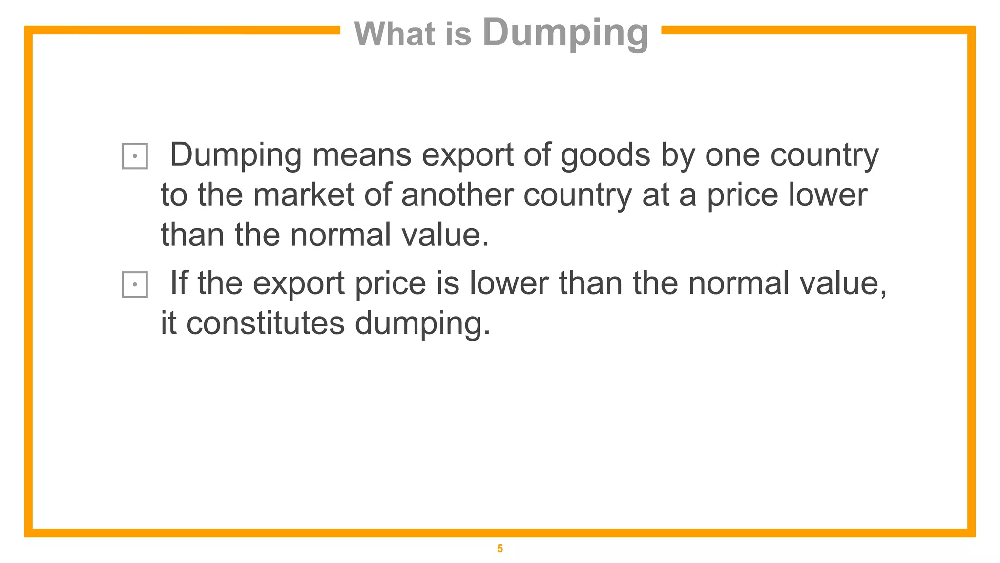 Anti Dumping Duty | PPTX