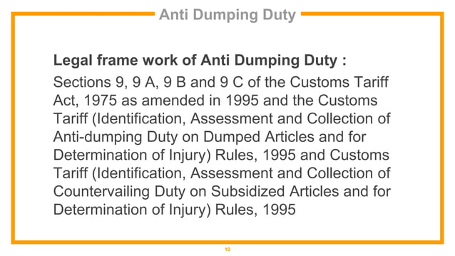 Anti Dumping Duty | PPTX