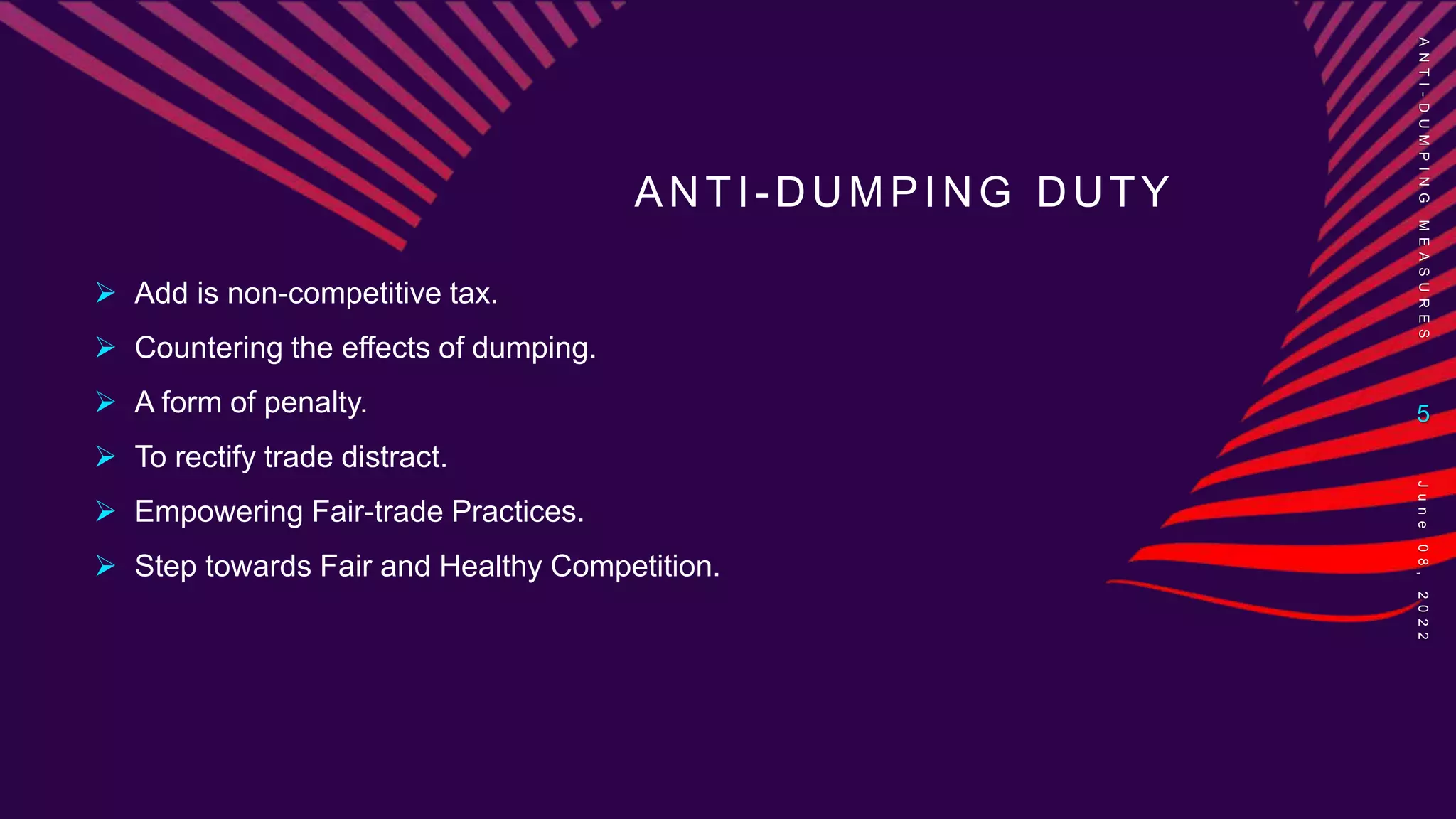 Anti dumping Duty | PPTX