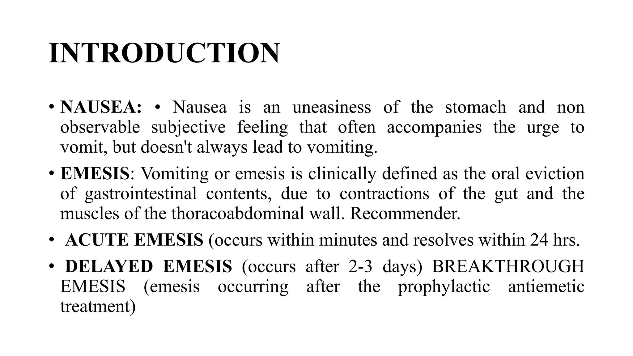 SCREENING OF METHOD EMETIC ANTIEMETICS | PPTX