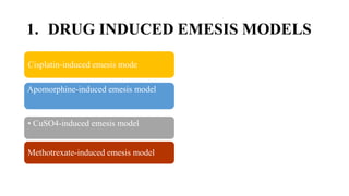 SCREENING OF METHOD EMETIC ANTIEMETICS | PPTX