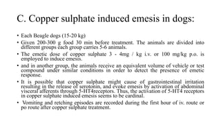 SCREENING OF METHOD EMETIC ANTIEMETICS | PPTX
