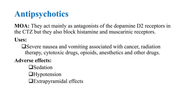 ANTIEMETIC AGENTS.pptx | Illegal Drugs, Tobacco, eCigarettes, Vaping ...