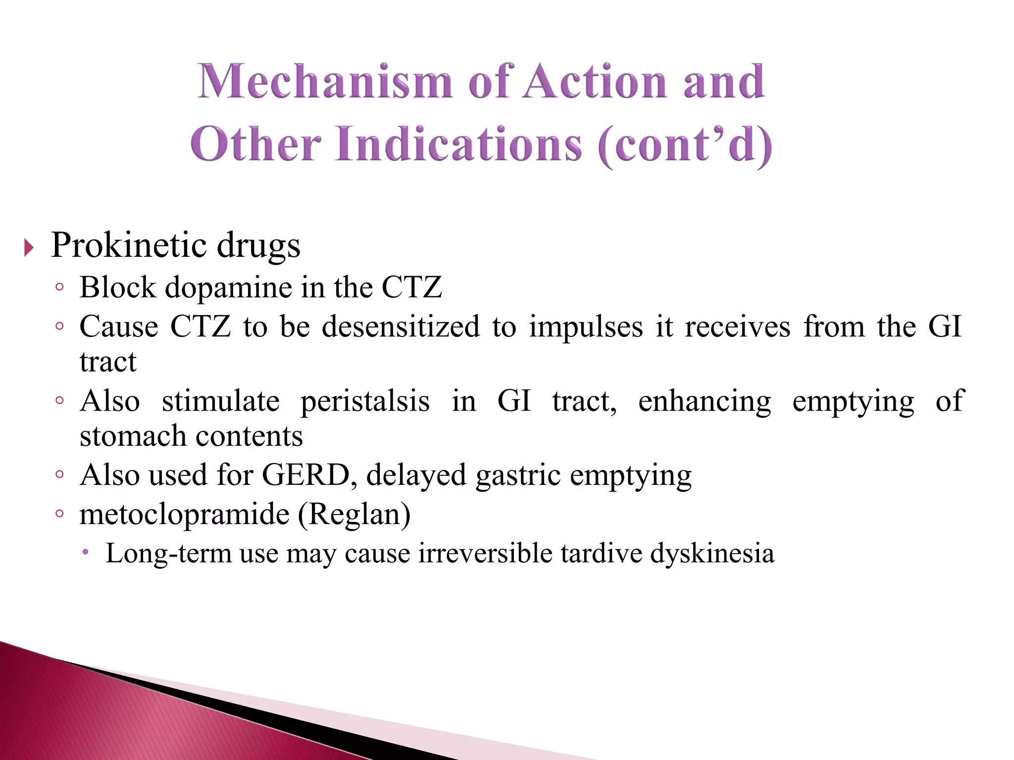 ANTI EMETIC AGENTS | PDF