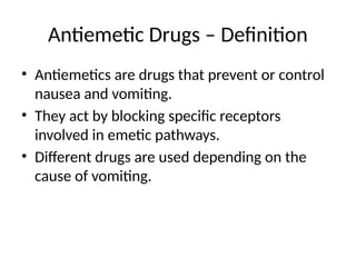 Antiemetic_Drugs_Detailed.pptxrdgdfgdfgfdgfdg | PPTX