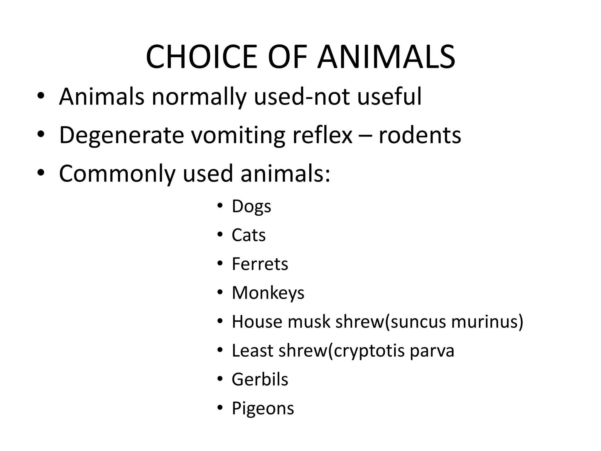 Anti emetic models | PPTX
