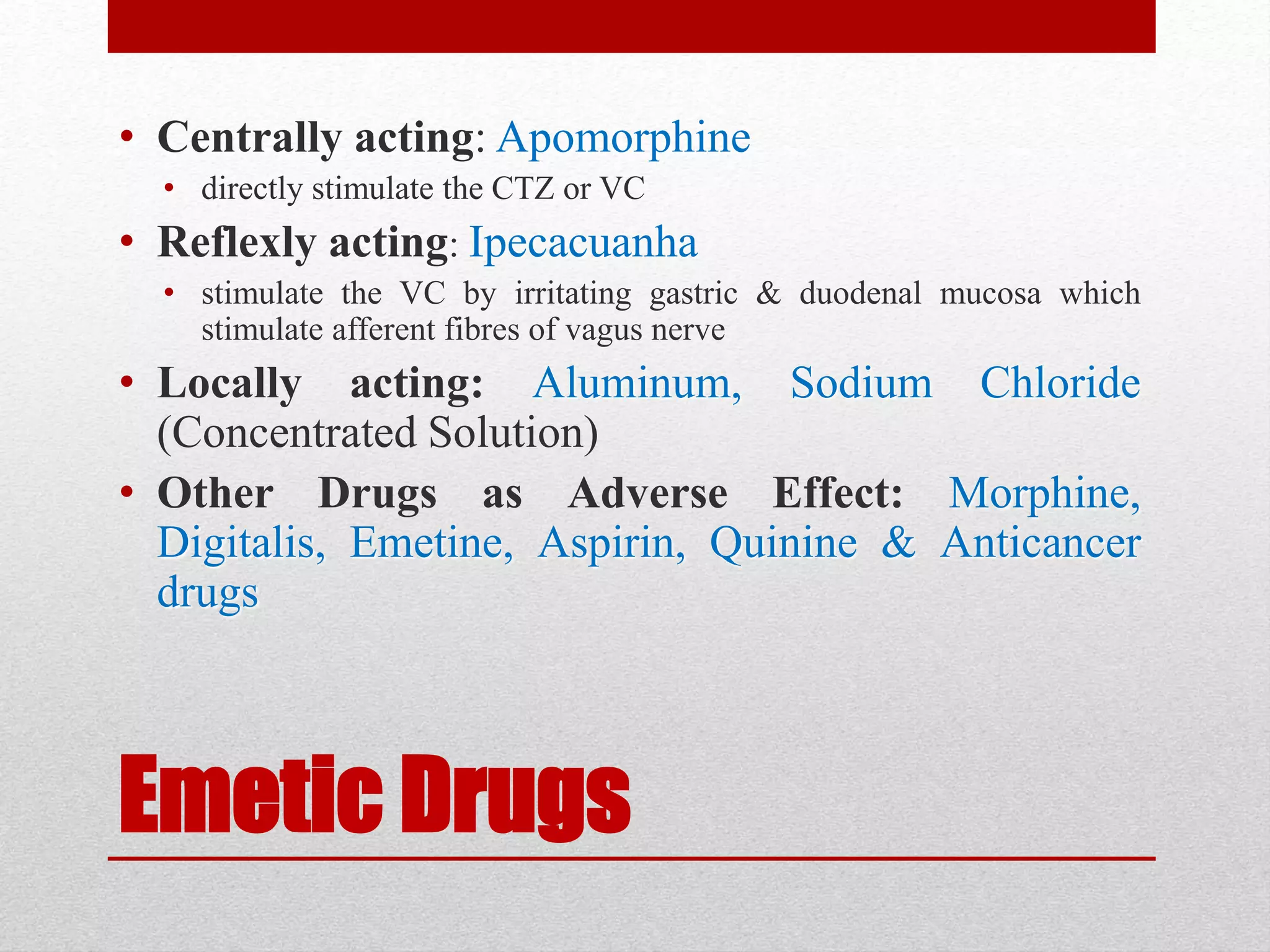 Antiemetics | PPTX