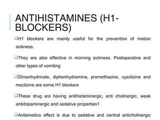 Emetics and Anti emetics | PPT
