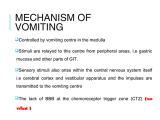 Emetics and Anti emetics | PPT