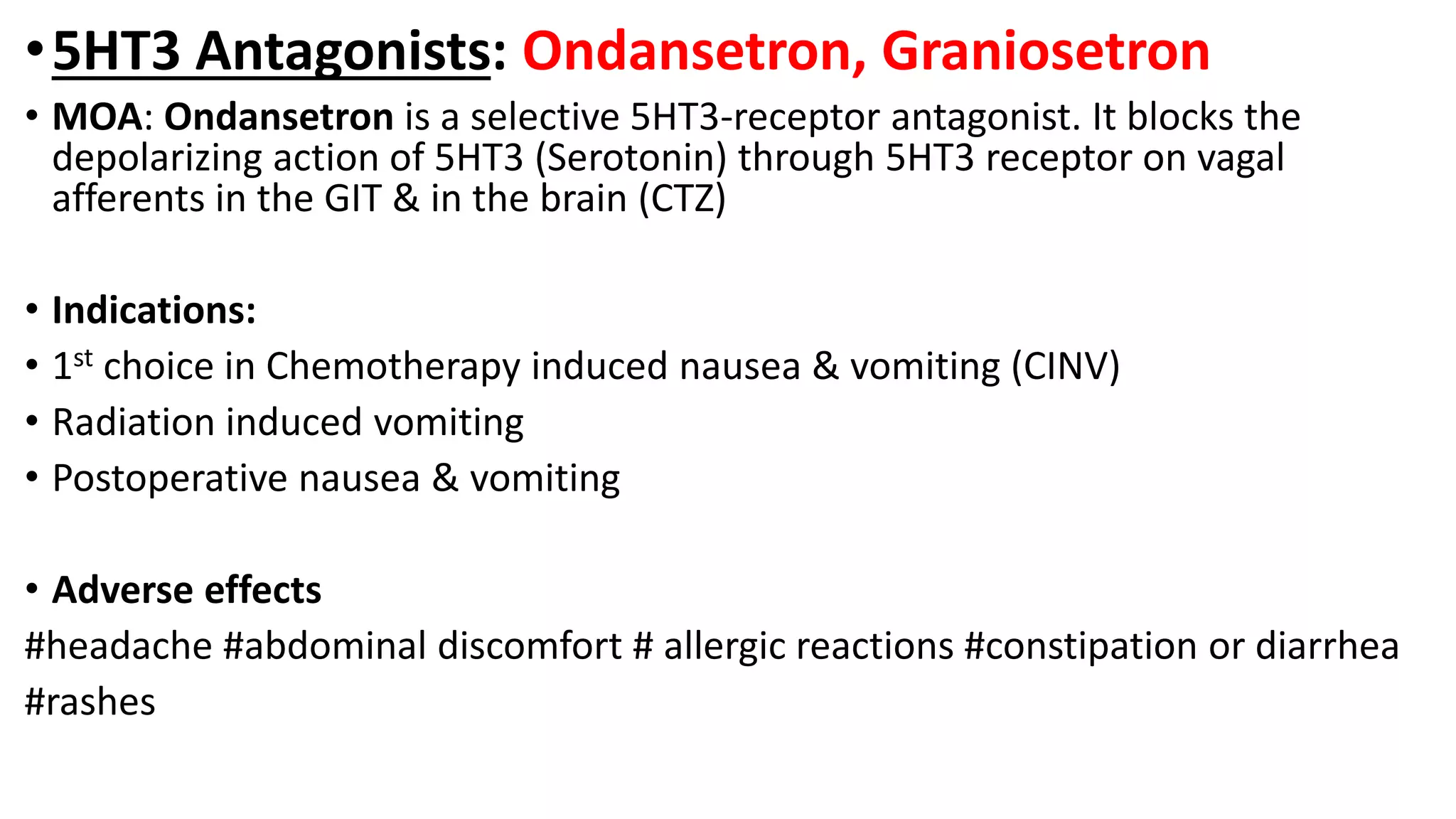 Antiemetics, emetics | PPTX