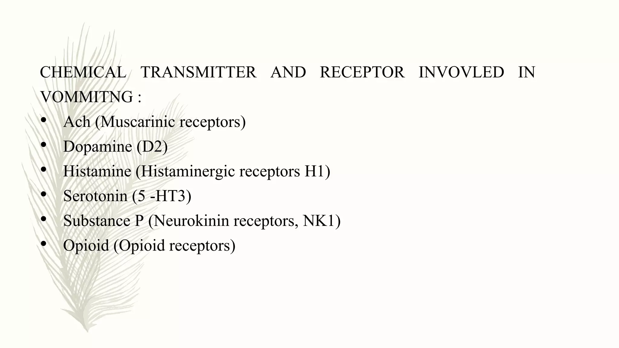 Antiemetics and prokinetics classification with mechansim | PPTX