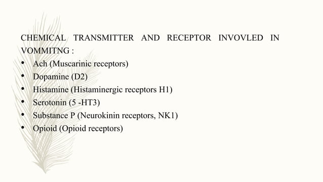 Antiemetics and prokinetics classification with mechansim | PPTX ...