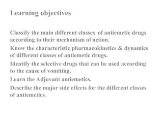 Antiemetics in medicine and anaesthesia.ppt