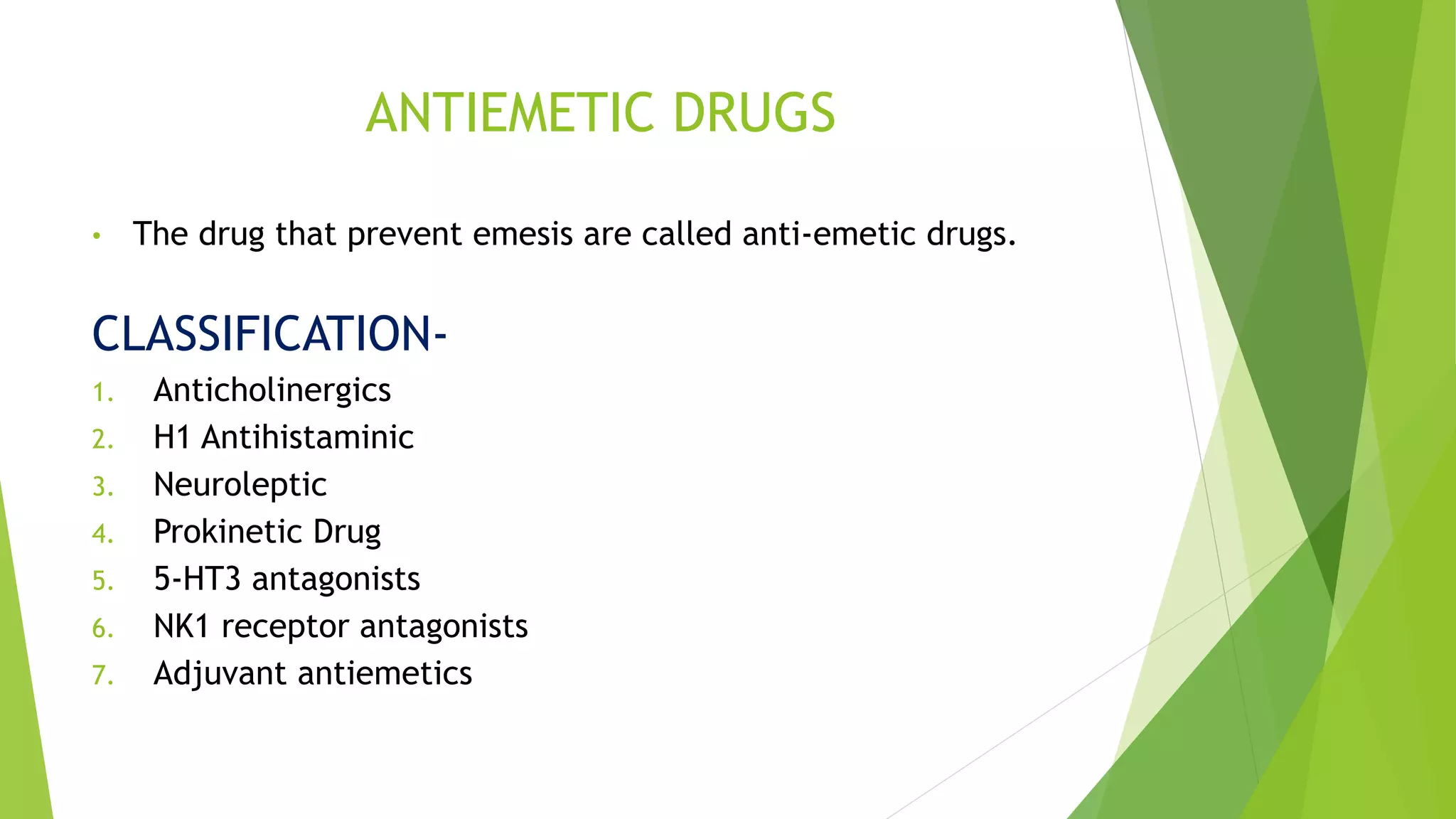 Antiemetics | PPTX