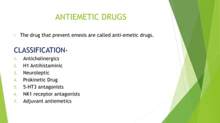Antiemetics | PPTX