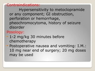 Drugs used for Anti - Emetics 2024.pptx