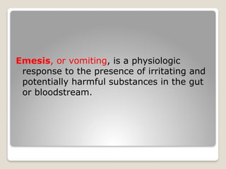 Drugs used for Anti - Emetics 2024.pptx