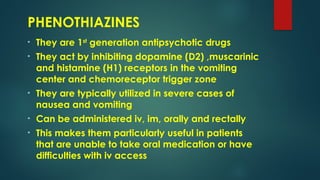 ANTIEMETIC drugs for clinical use in hospitals | PPT