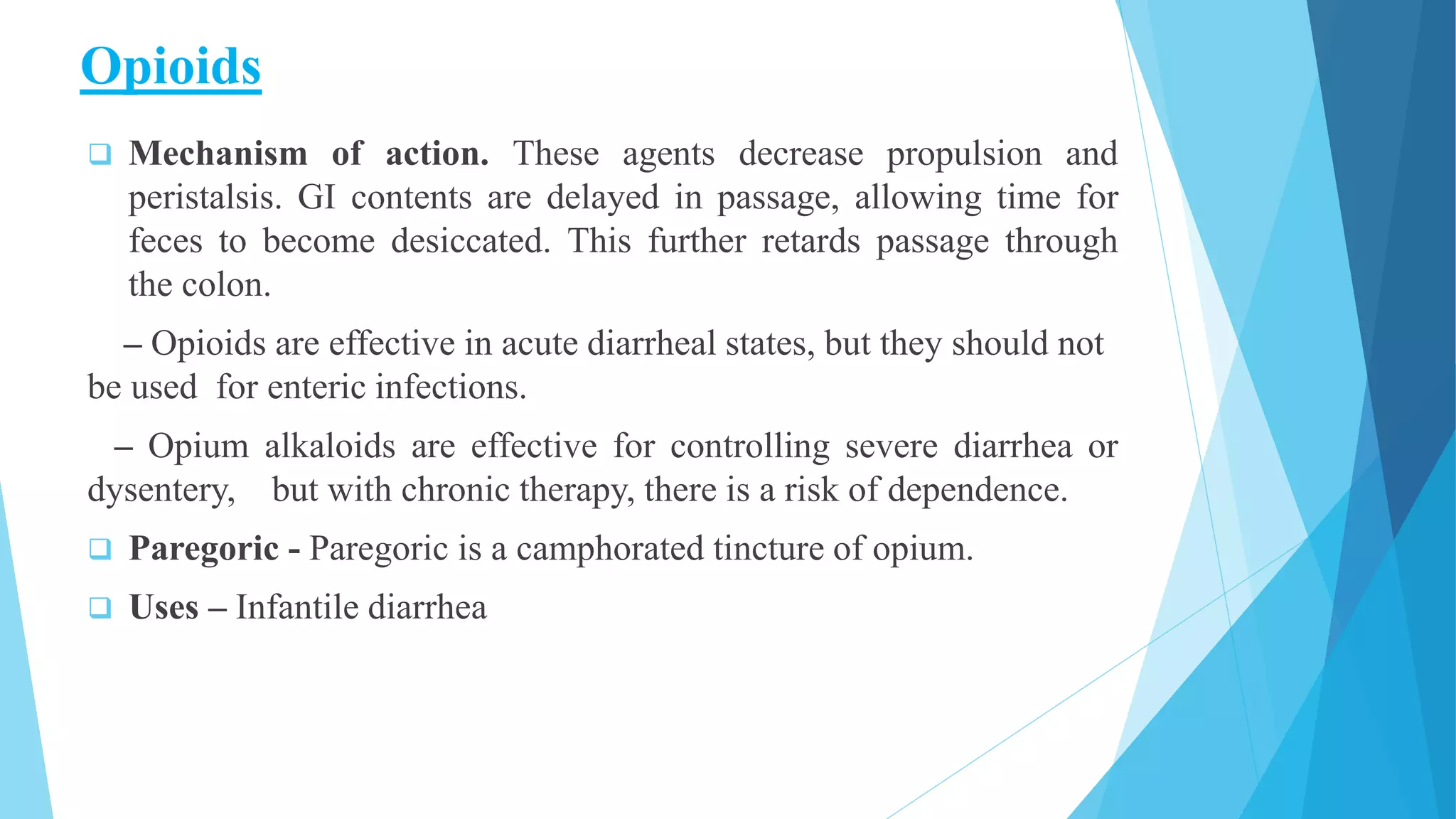 Antiemetics, Anti-Diarrheals and Drugs for Constipation and irritable ...