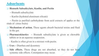 Antiemetics, Anti-Diarrheals and Drugs for Constipation and irritable ...