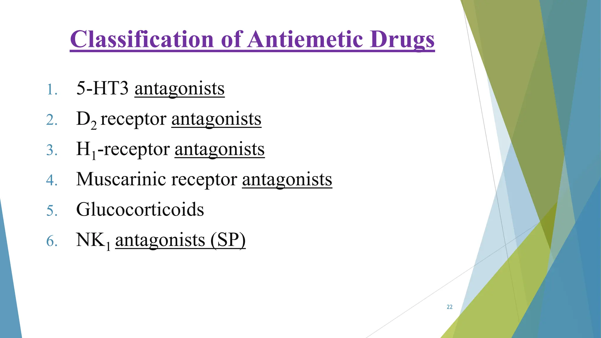 Antiemetics, Pharmacology by Baqir Naqvi.pptx
