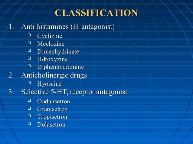 Antiemetics
