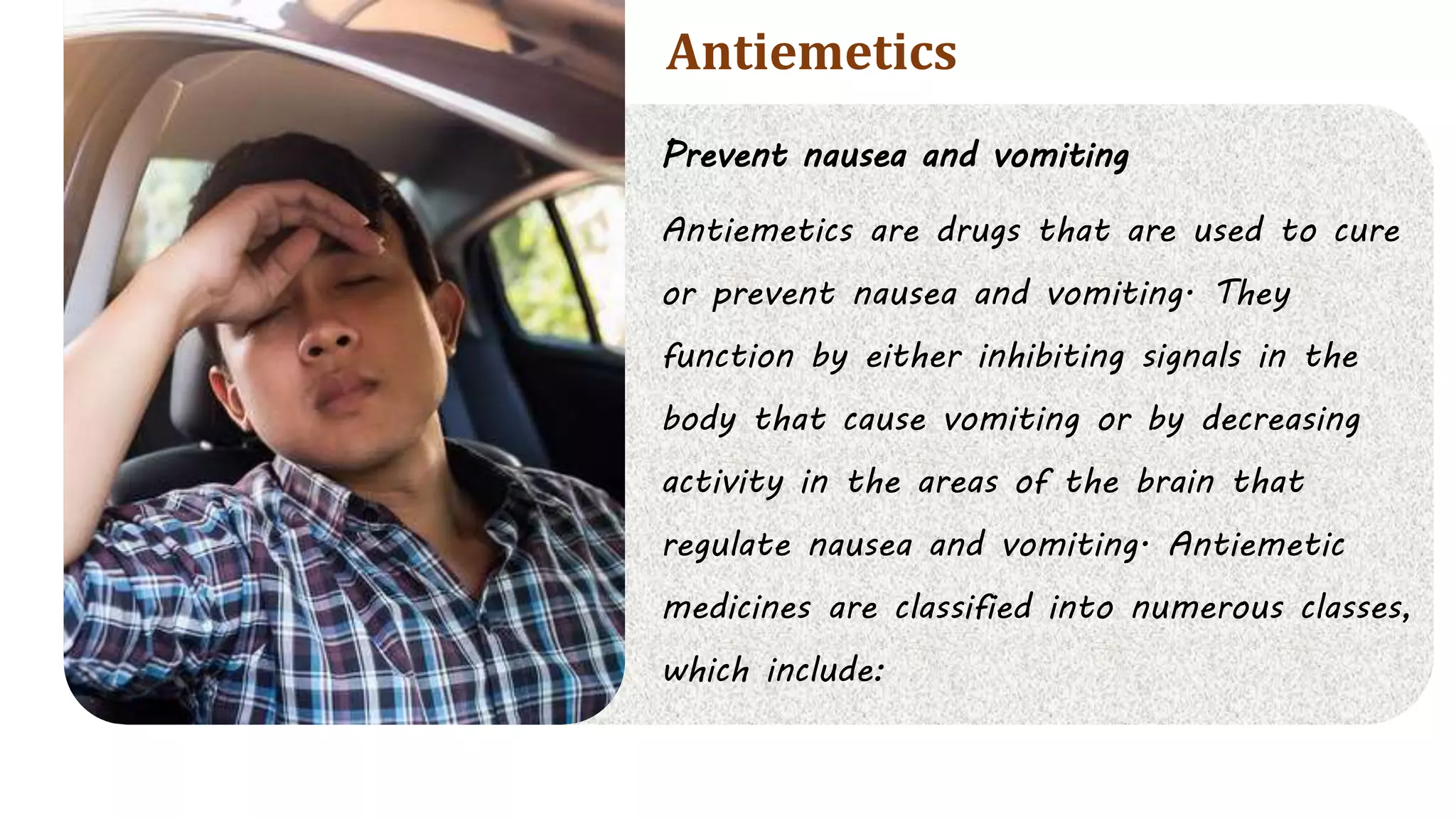 What is Antiemetics medicine? | PPT