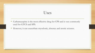 Anti epileptic drugs for bpharm sem 4 class | PPT