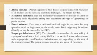 Anti epileptic drugs for bpharm sem 4 class | PPT
