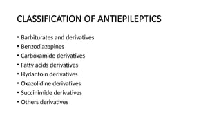 CENTRAL NERVOUS SYSTEM PHARMACOLOGY,ANTIEPILEPTIC DRUGS | PPT