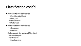 CENTRAL NERVOUS SYSTEM PHARMACOLOGY,ANTIEPILEPTIC DRUGS | PPT