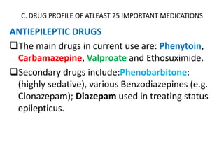 Antiepileptic drugs Dr-Z Pharmacy Practice | PPTX