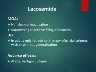 Anti epileptic drugs | PPTX