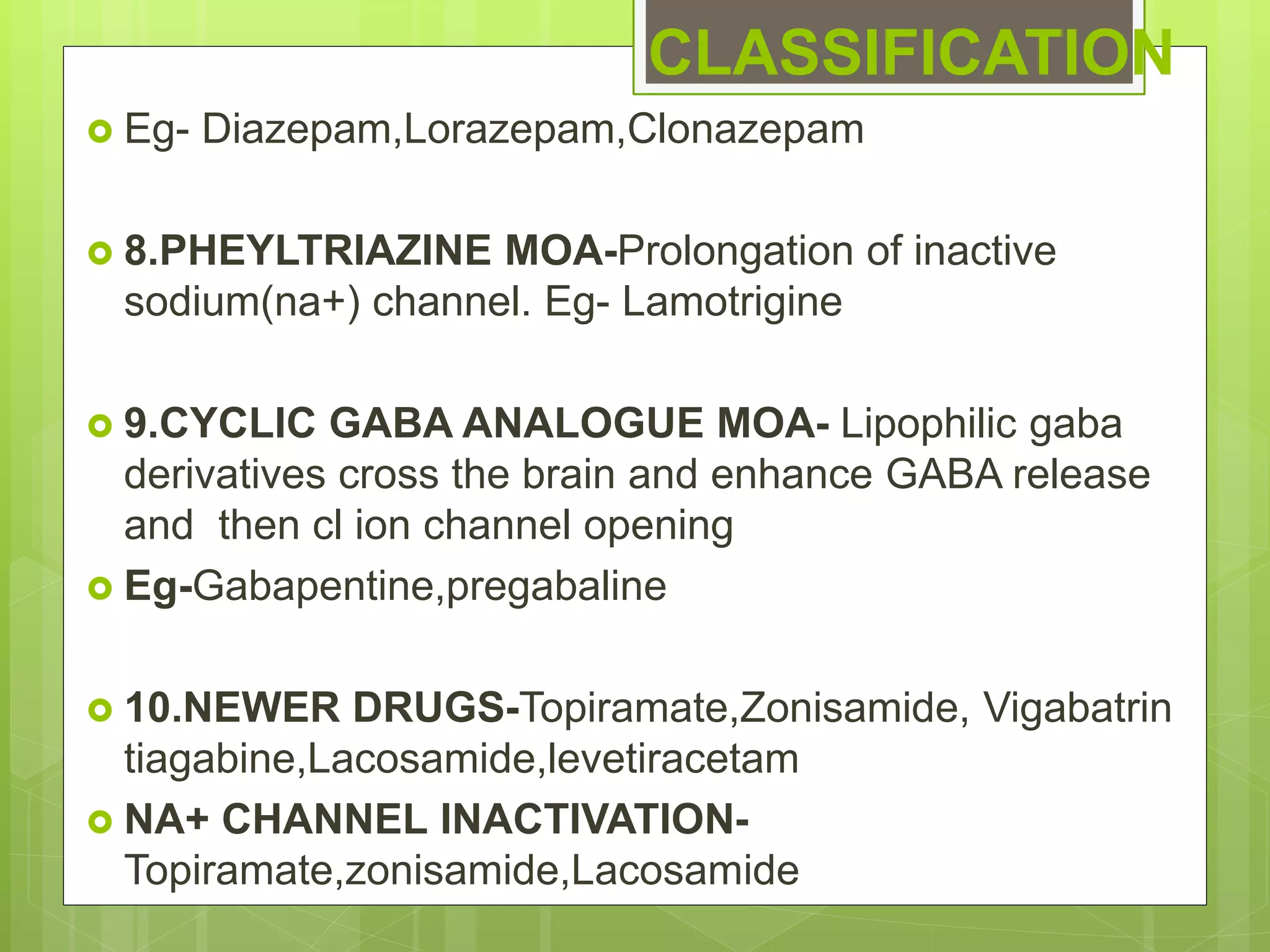Antiepileptic drugs | PPTX