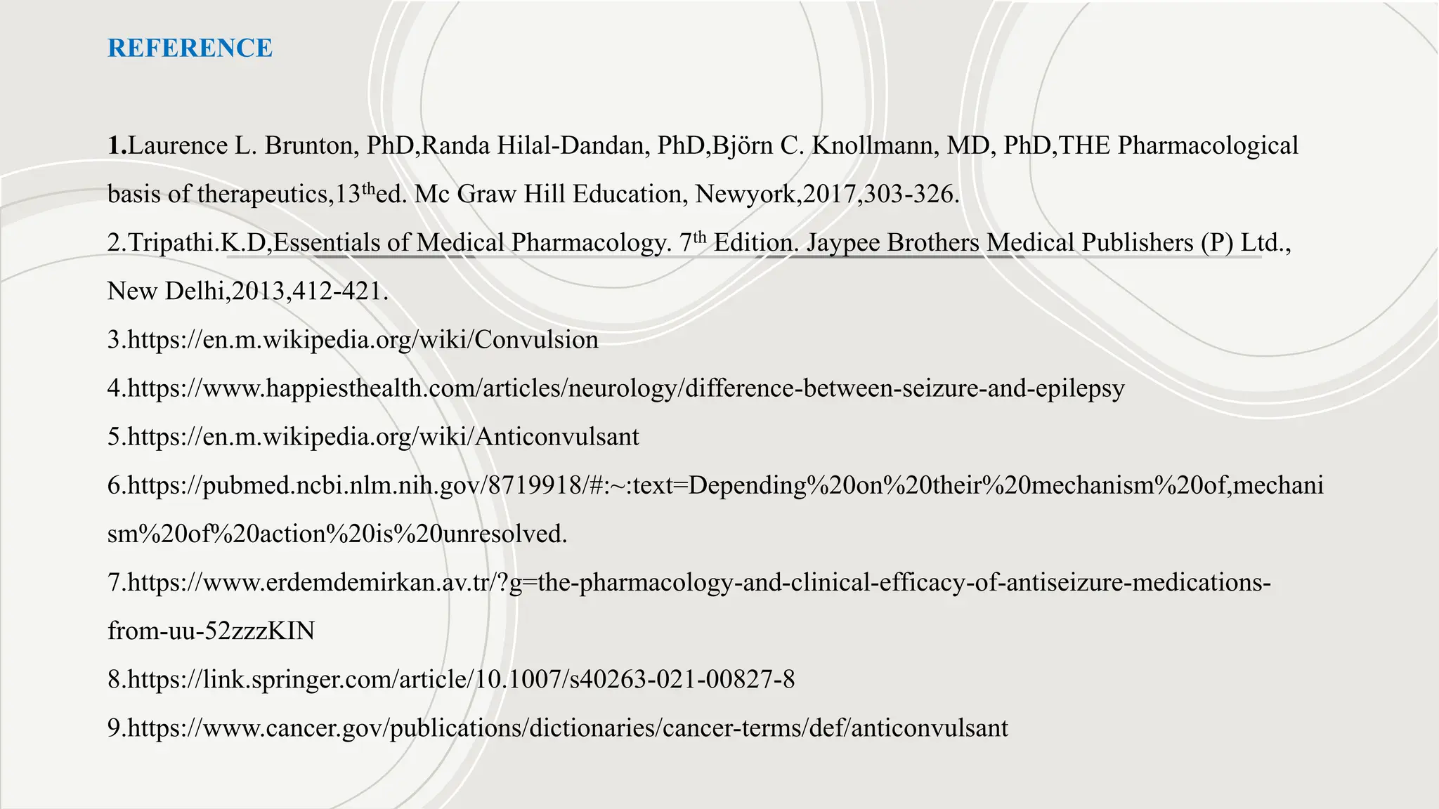 Introduction, Classification, general mechanism of action and ...
