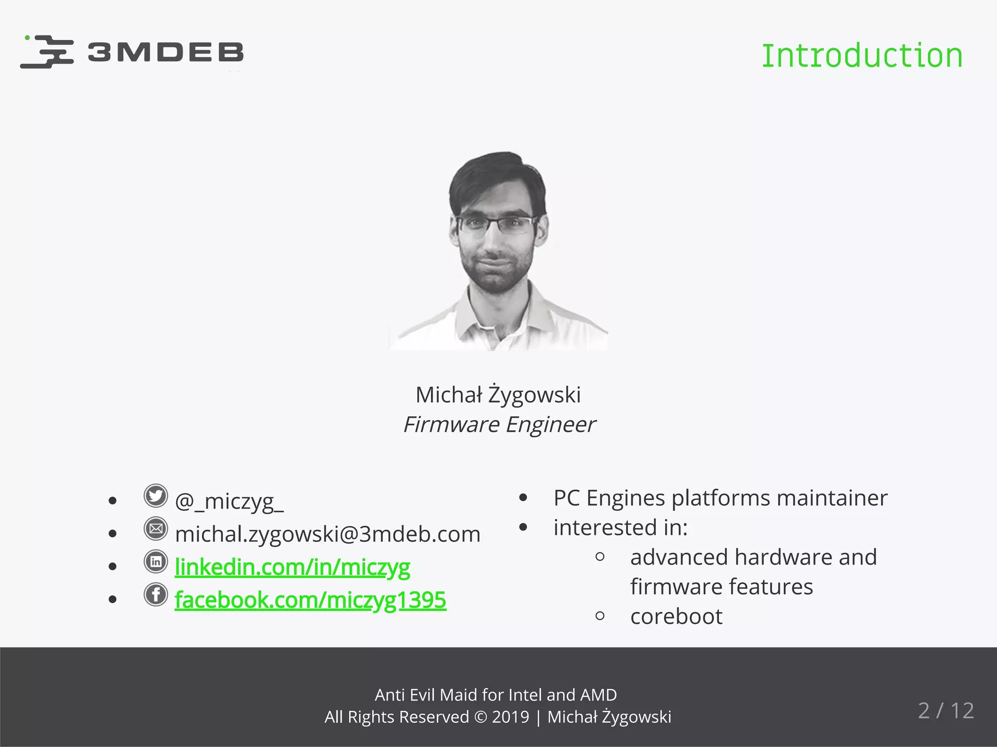 Status of AEM for Intel and AMD | PPT