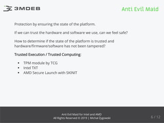 Status of AEM for Intel and AMD | PPT