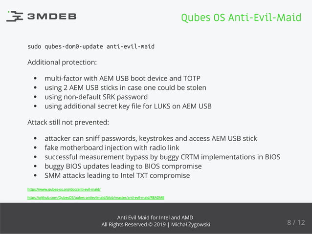 Status of AEM for Intel and AMD | PPT