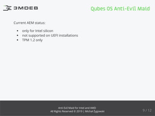 Status of AEM for Intel and AMD | PPT