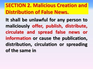 Anti fake news- RA 10951 | PPTX