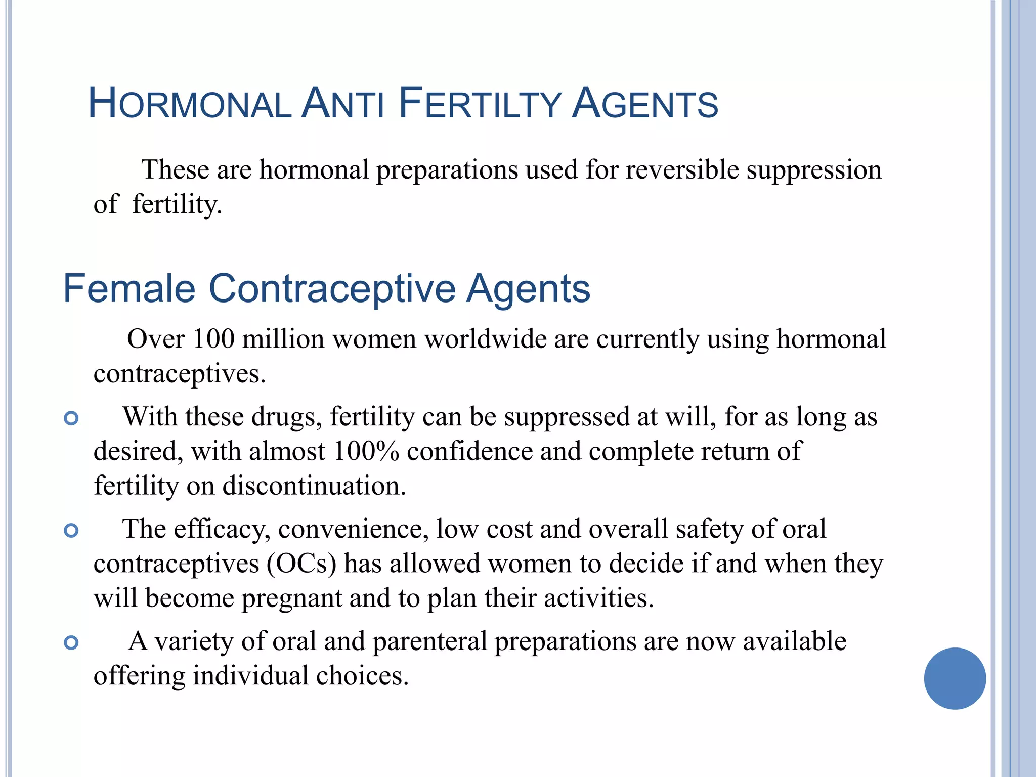 Anti fertility agents | PPTX