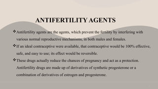 antifertility and aphrodisiac m pharm 1st sem | PPTX