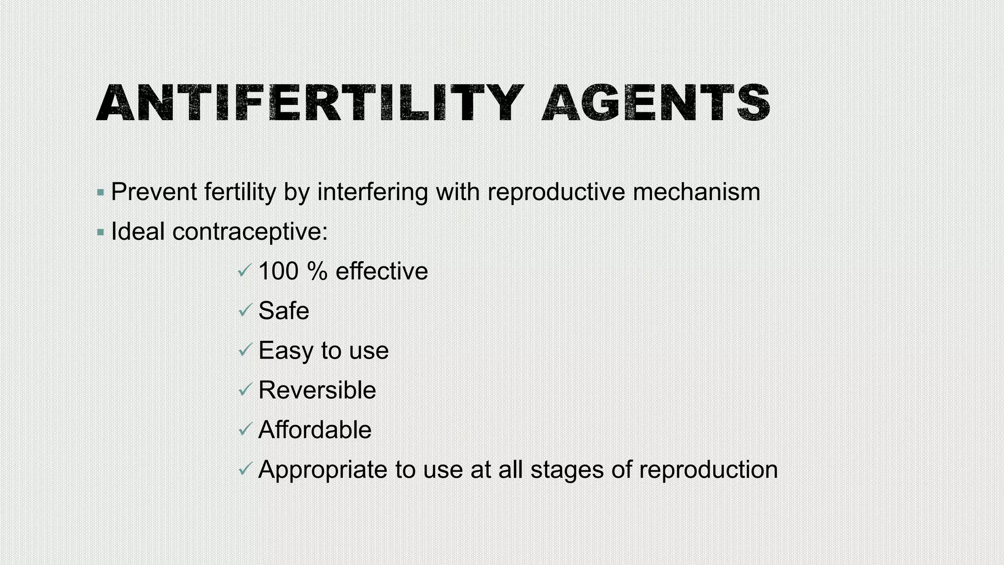 Antifertility screening | PPTX