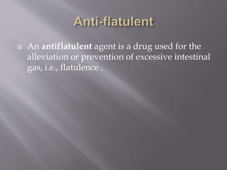 Antiflatulent ppt | PPTX