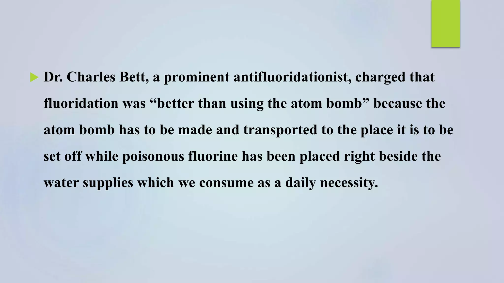 Anti fluoride lobby | PPTX